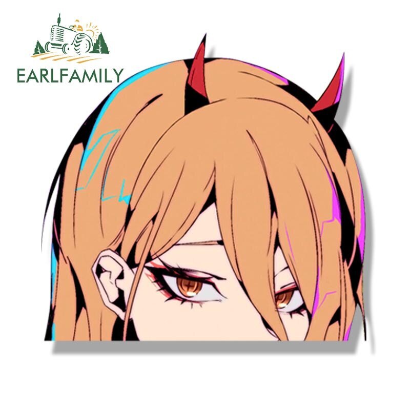 EARLFAMILY 5.1” Gyaru Bikini Power Car Sticker Anime Chainsaw Man ...