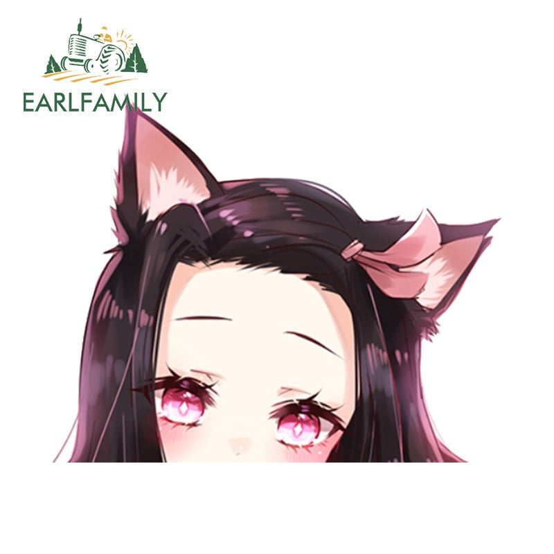 EARLFAMILY 5.1 Inch Anime Car Stickers Attractive Occlusion Scratch ...