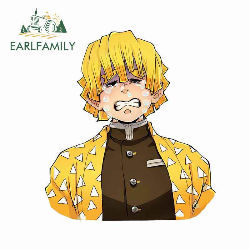 EARLFAMILY 5.1 Inch Anime Decal for Zenitsu Car Styling Stickers and ...