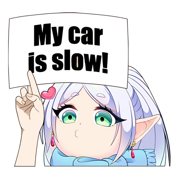 EARLFAMILY 5.1 Inch Anime Frieren Warning Sticker Funny Decal for Car ...
