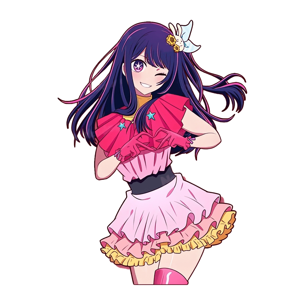 EARLFAMILY 5.1 Inch Anime Girl Hoshino Ai Sticker Cute Decal for ...