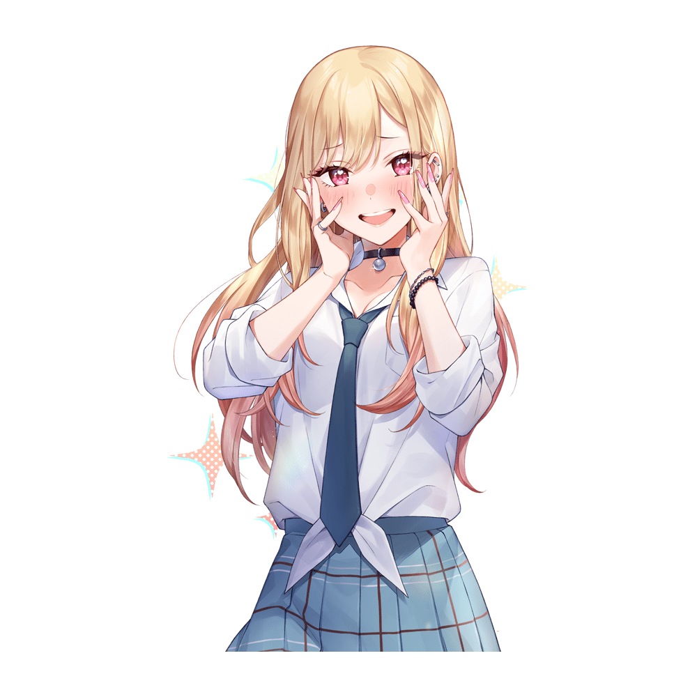 EARLFAMILY 5.1 Inch Anime Girl Kitagawa Marin Car Sticker Cute Decal ...