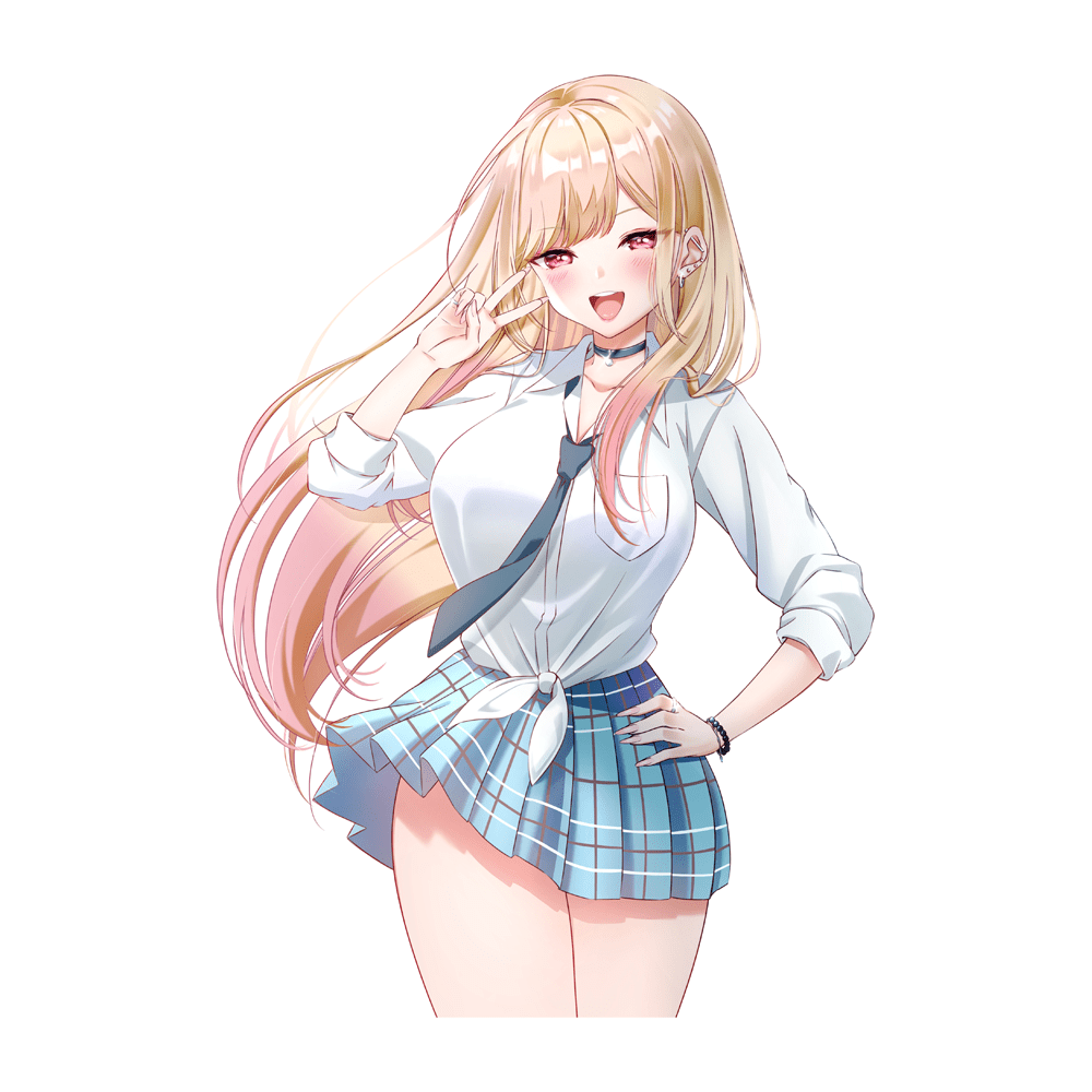 EARLFAMILY 5.1 Inch Anime Girl Kitagawa Marin Car Sticker Cute Decal ...