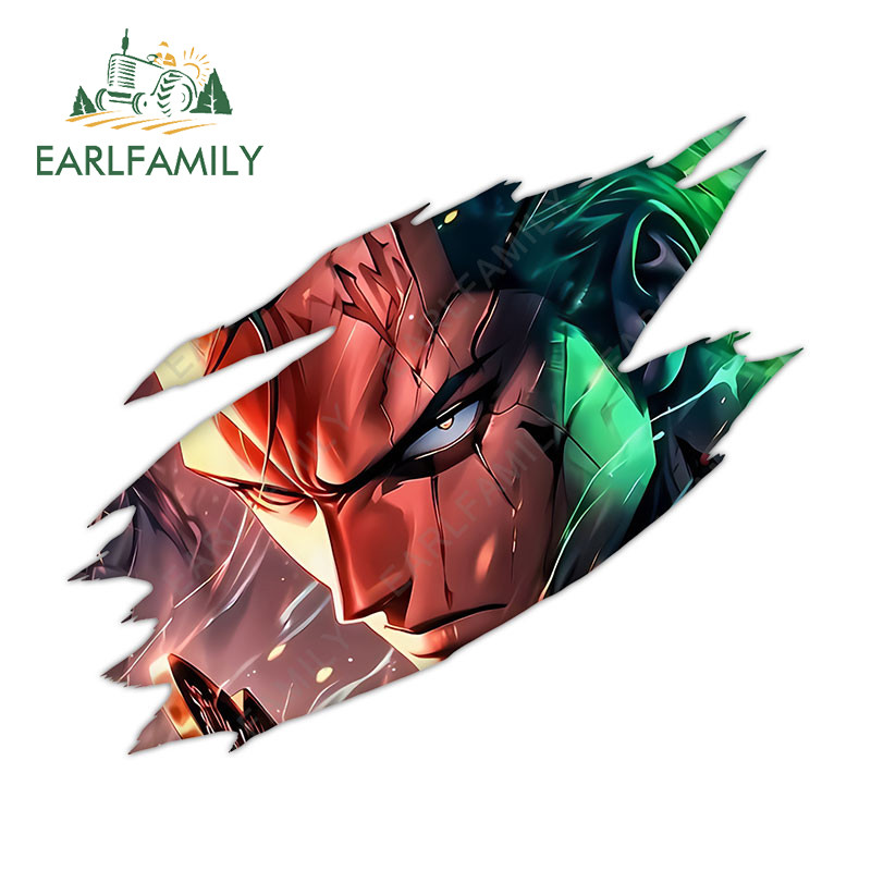 EARLFAMILY 5.1 Inch Anime Tear Car Sticker Occlusion Scratch Motorcycle ...