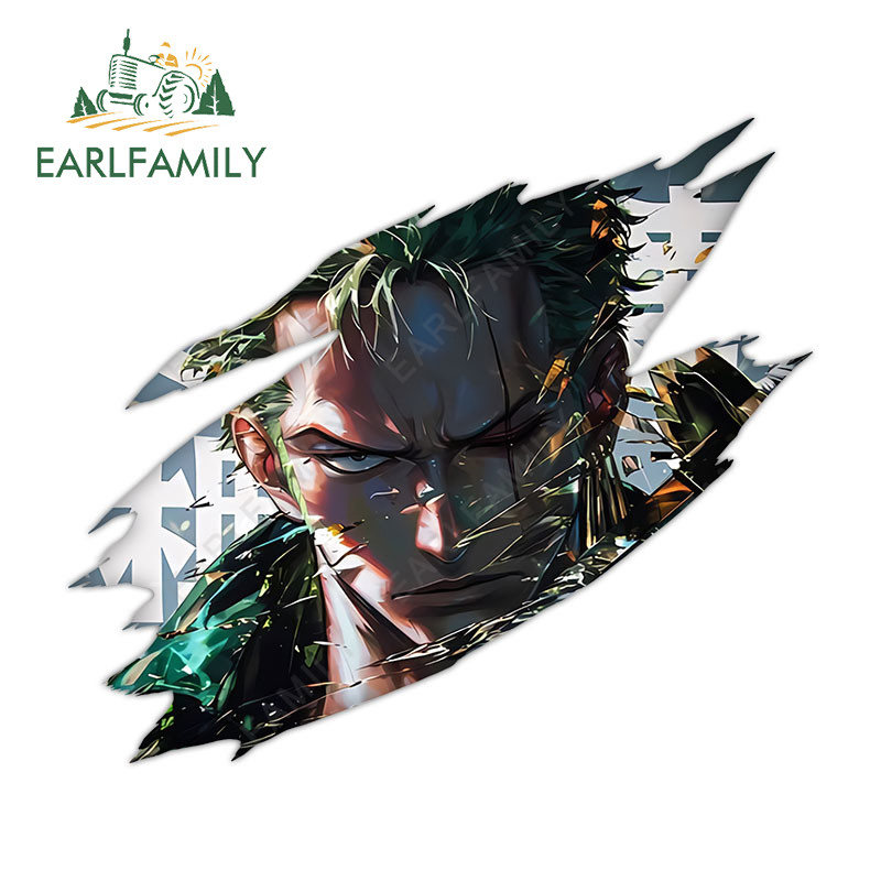 EARLFAMILY 5.1 Inch Anime Tear Car Sticker Occlusion Scratch Motorcycle ...