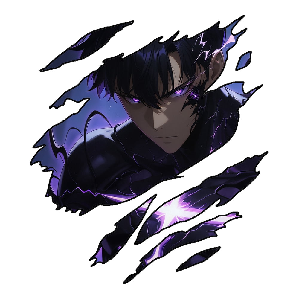 EARLFAMILY 5.1 Inch Anime Tear Car Sticker Sung Jin-Woo Waterproof ...