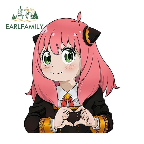 EARLFAMILY 5.1 Inch Anya Forger Car Sticker Anime Chibi Waterproof ...