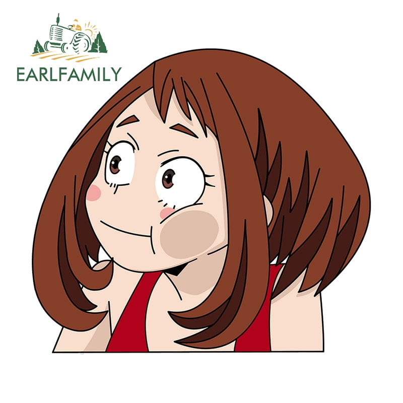 EARLFAMILY 5.1 Inch Car Stickers for OCHACO URARAKA Vinyl Car Wrap ...