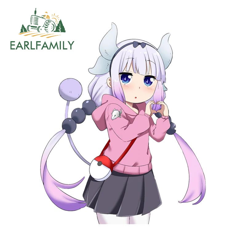 EARLFAMILY 5.1 Inch Dragon Maid Car Stickers Motorcycle Vehicle SUV ...