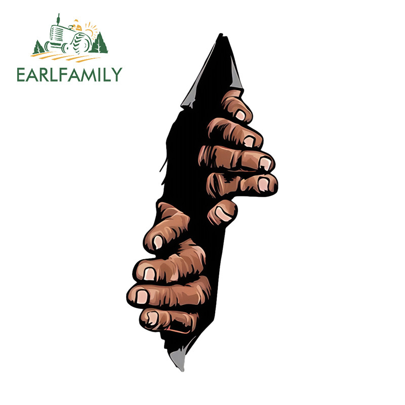 EARLFAMILY 5.1 Inch Evil Eyes Tear Car Sticker Personality Interesting ...