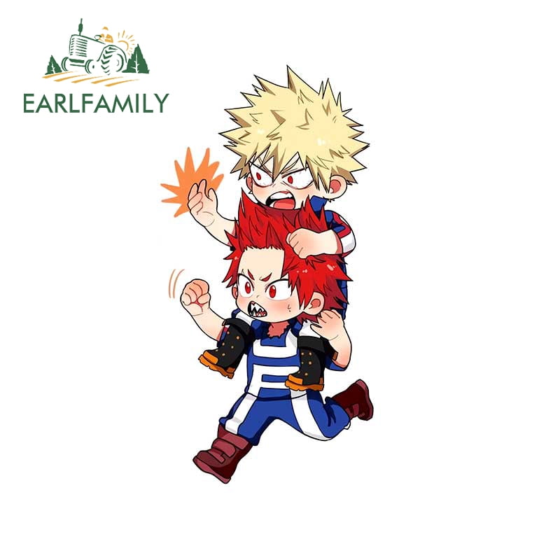 EARLFAMILY 5.1 Inch For Bakugou Katsuki Todoroki Shouto Car Stickers ...