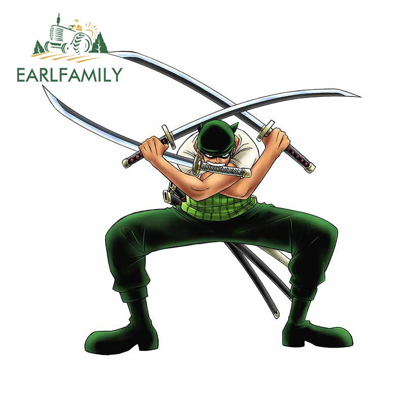 EARLFAMILY 5.1 Inch For Roronoa Zoro Car Stickers Environmental ...