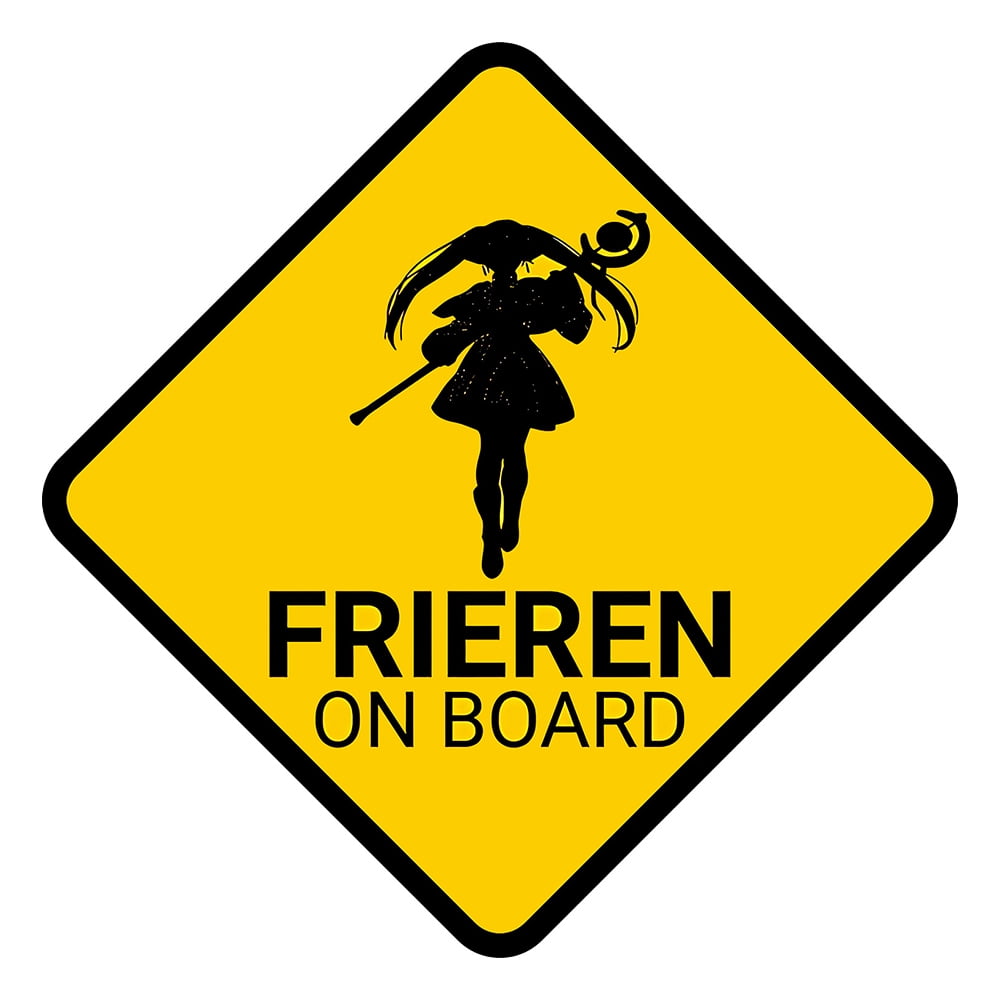 EARLFAMILY 5.1 Inch Funny Frieren Warning Car Sticker Personalized ...