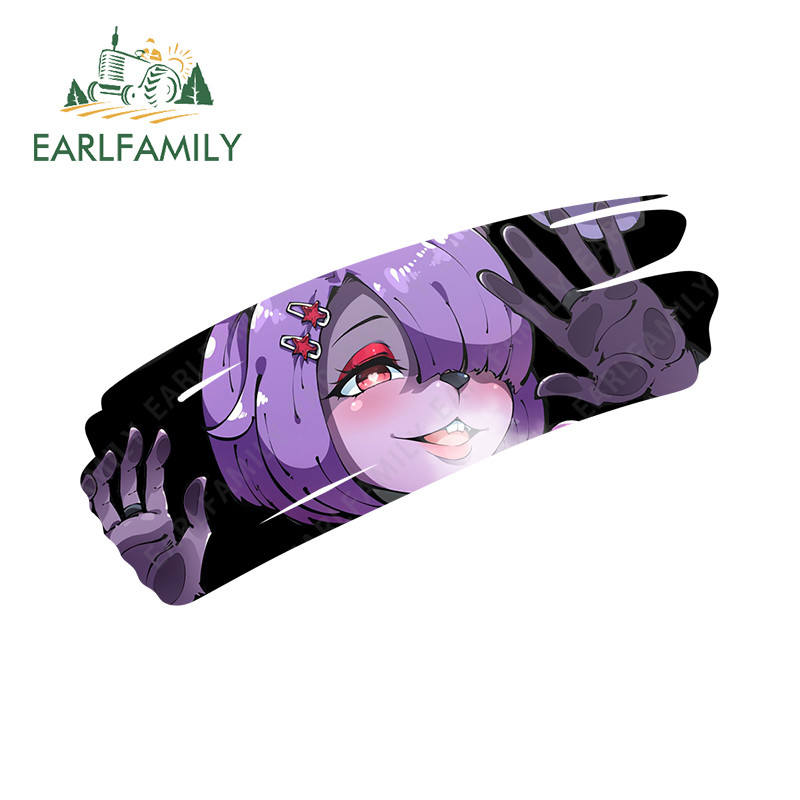 EARLFAMILY 5.1 Inch Furry Cartoon Slap Car Stickers Fashionable ...