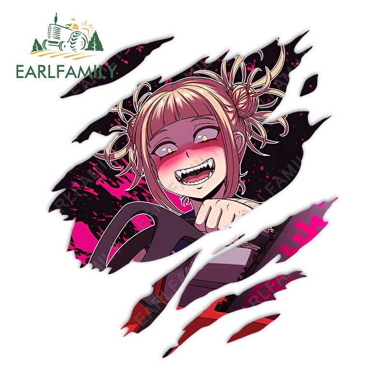EARLFAMILY 5.1 Inch Himiko Toga Cartoon Car Sticker Trunk Windshield ...