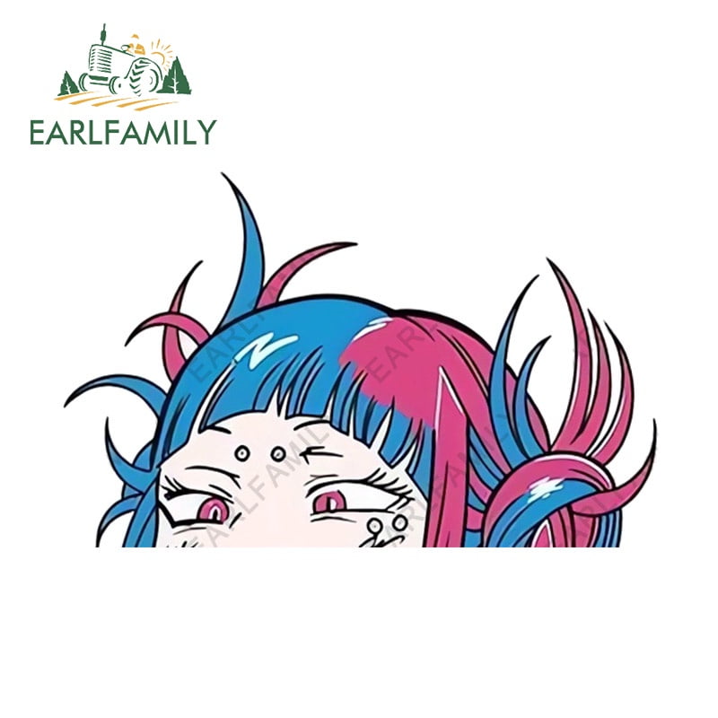 EARLFAMILY 5.1 Inch Himiko Toga Fanart Car Sticker Occlusion Scratch ...