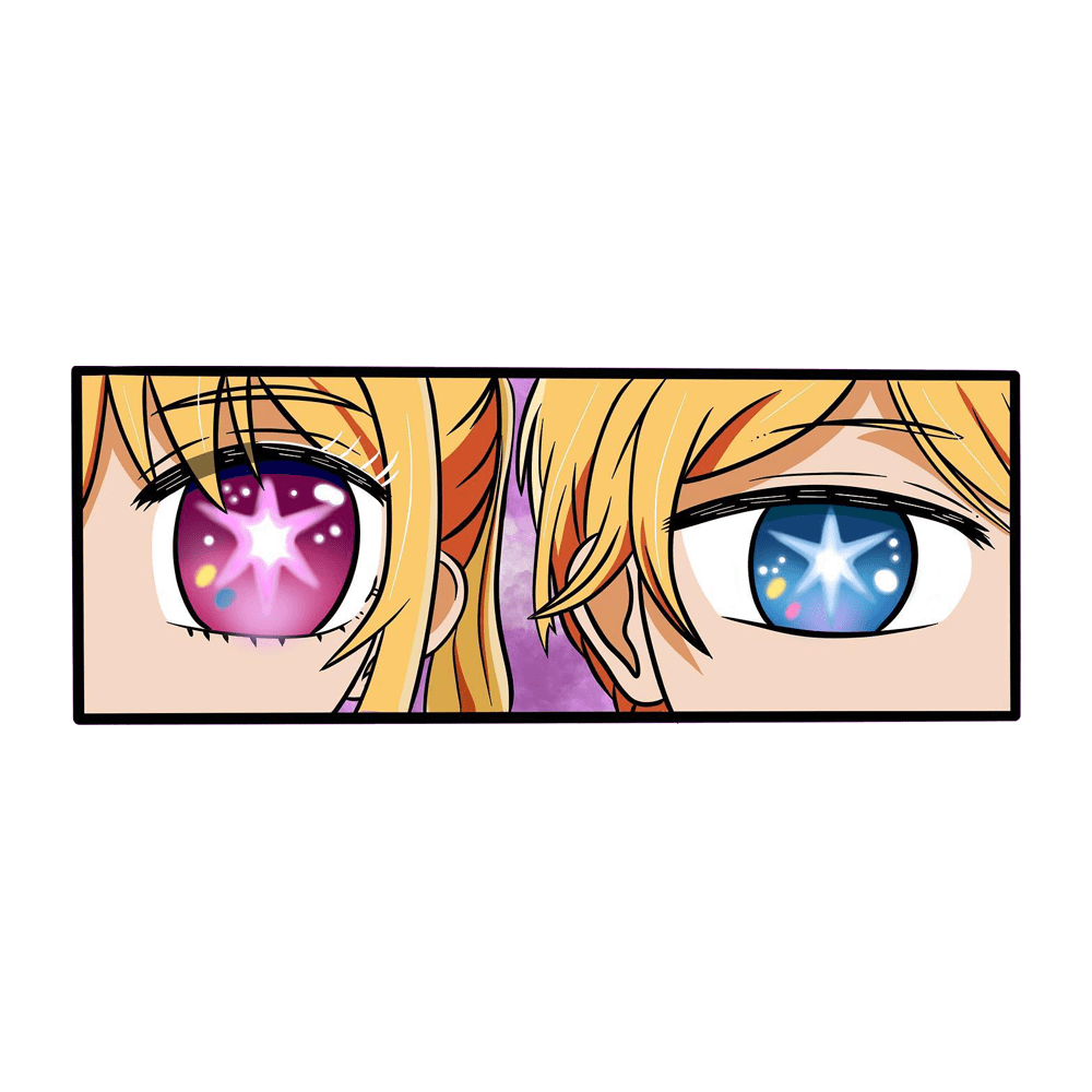 EARLFAMILY 5.1 Inch Personalized Anime Eyes Hoshino Ruby Car Sticker ...