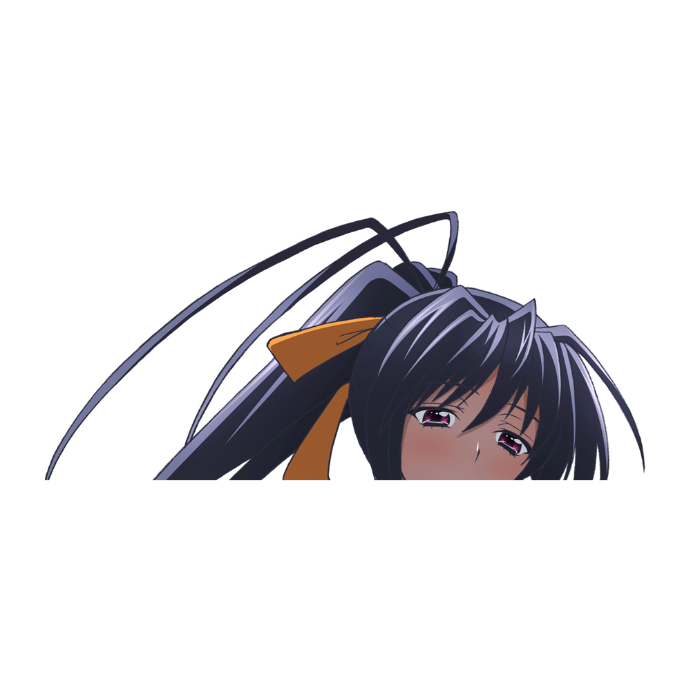 EARLFAMILY 5.1 Inch Personalized Himejima Akeno Peek Car Sticker Vinyl ...