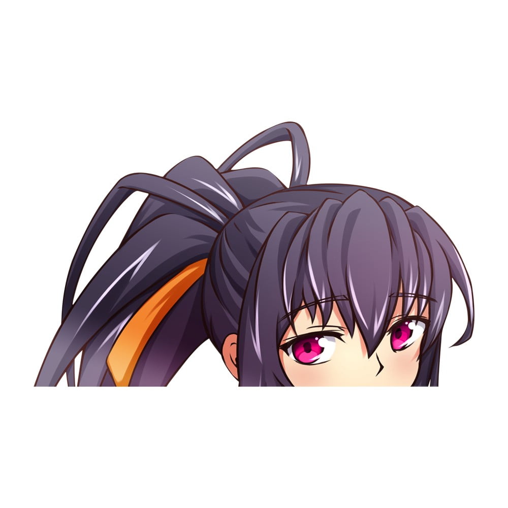 EARLFAMILY 5.1 Inch Personalized Himejima Akeno Peek Car Sticker Vinyl ...