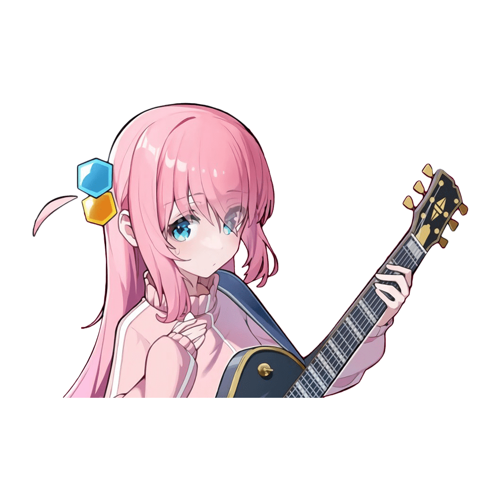 EARLFAMILY 5.1 Inch Shy Anime Girl Gotoh Hitori Decal Cute Decoration ...