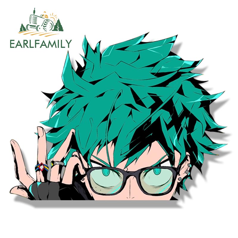EARLFAMILY 5.1 Inch Street Punk Midoriya Izuku Fanart Peeker Car ...
