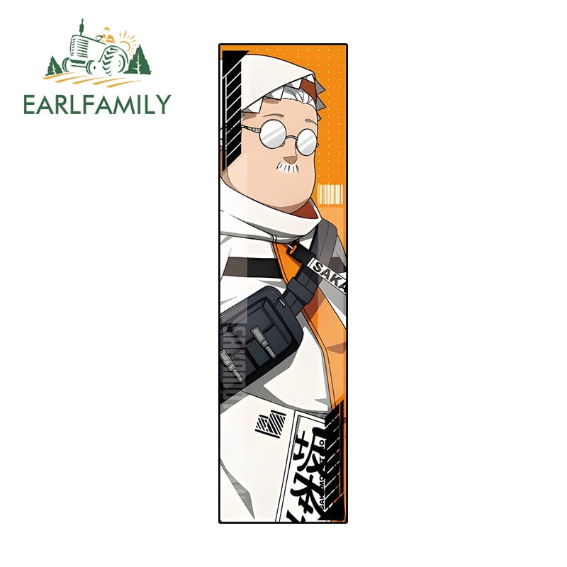 EARLFAMILY 5.1 Inch Taro Sakamoto Car Stickers Anime Slap Motorcycle ...