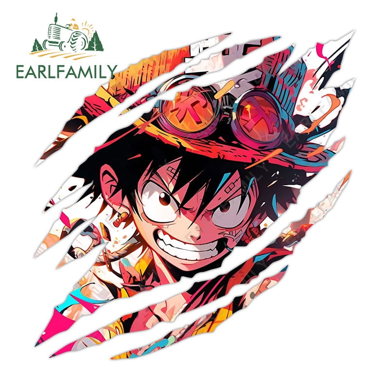 EARLFAMILY 5.1 Inch Tear Anime Car Stickers Windows Campervan ...