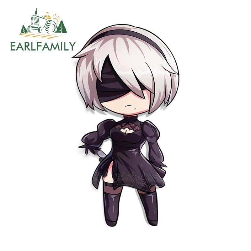 EARLFAMILY 5.1 Inch YoRHa No.2 Type B Car Stickers Fashionable ...