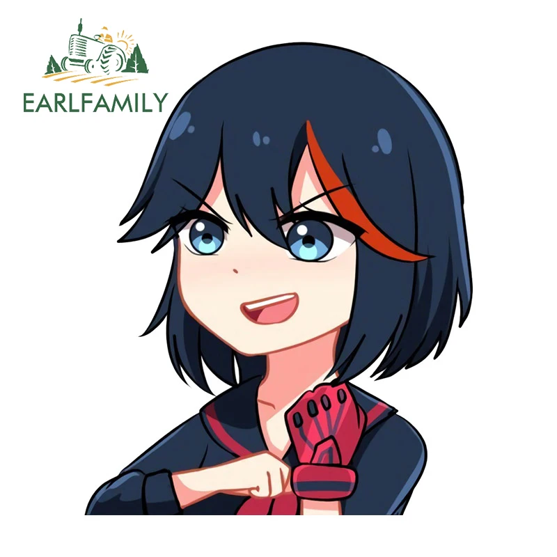 EARLFAMILY 5.1 Inch Zero Two Chibi Car Stickers Anime Windows Graffiti ...