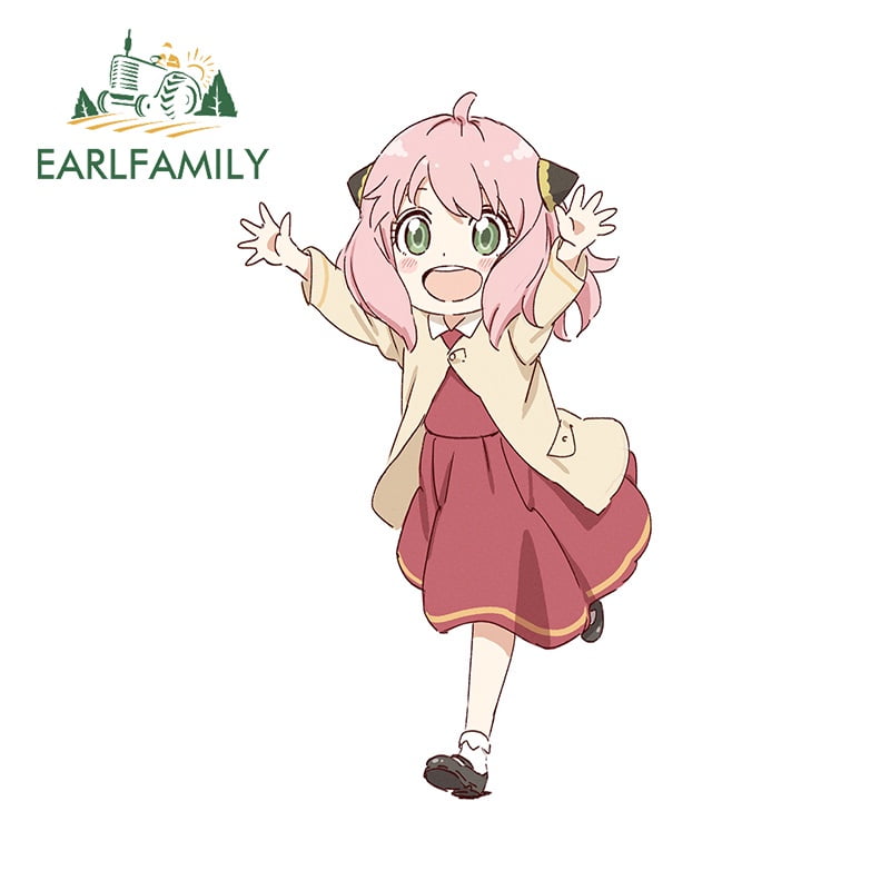 EARLFAMILY 5.1 Inch for Anya Car Sticker Decals Motorcycle Kawaii RV ...