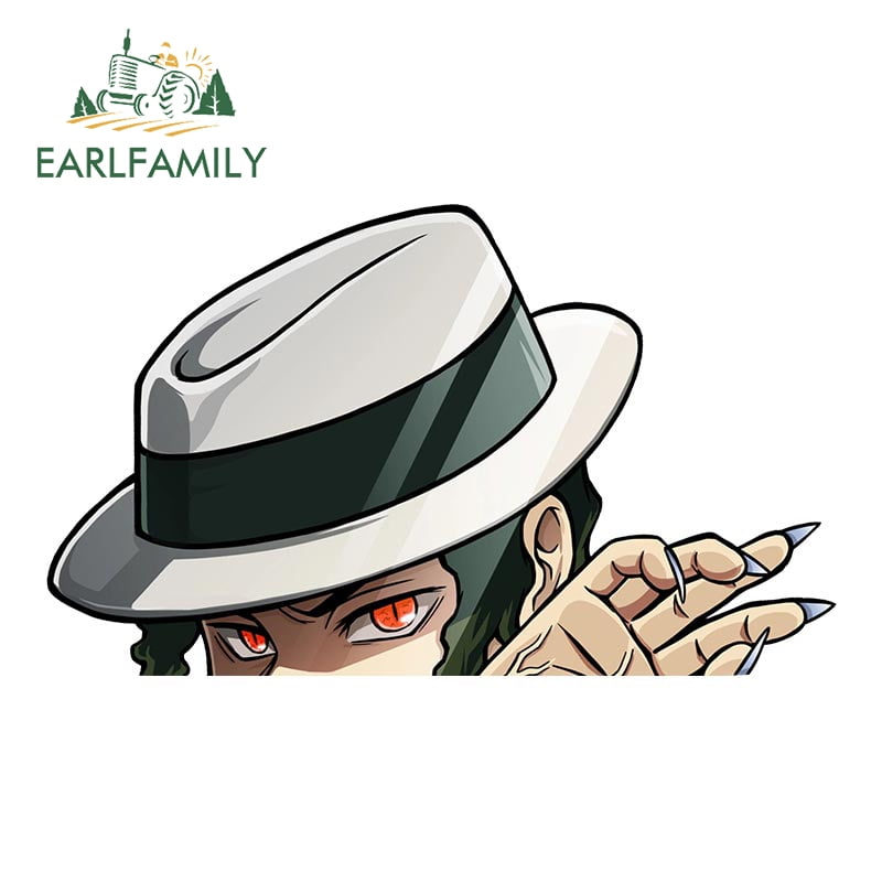 EARLFAMILY 5.1 Inch for Kibutsuji Muzan Car Stickers Caravan Vinyl Car ...