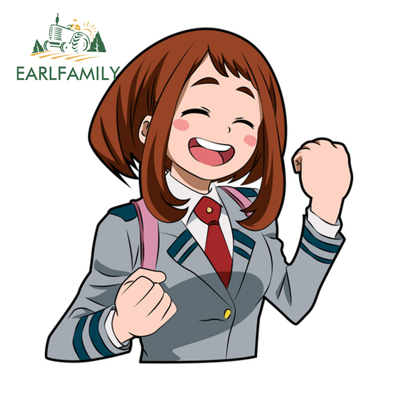EARLFAMILY 5.1 Inch for Ochako Uraraka Car Sticker Air Conditioner ...