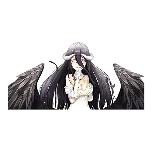 EARLFAMILY 5.1 Inch for Overlord Anime Albedo Car Sticker Peek Shut up ...