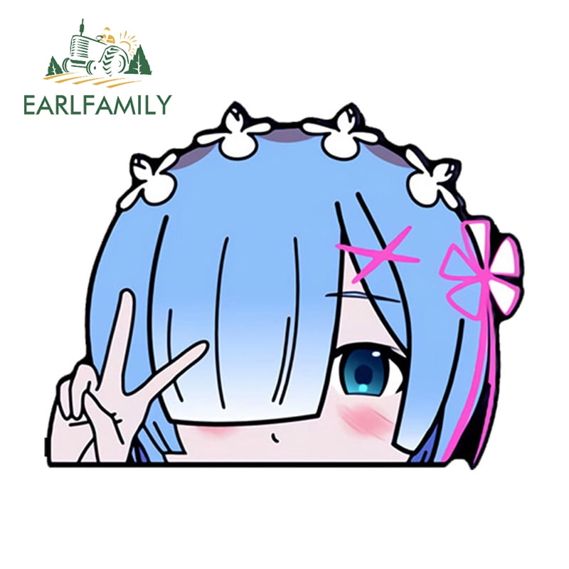 EARLFAMILY 5.1 Inch for Re Rem Ram Peeker Car Stickers Trunk Windows ...