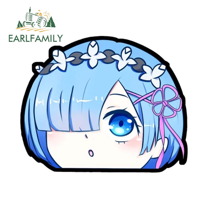 EARLFAMILY 5.1 Inch for Rem Peeker Car Stickers Laptop Motorcycle Vinyl ...