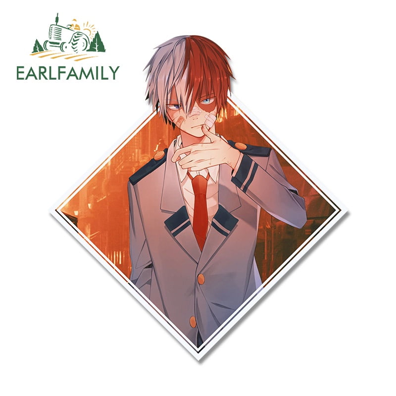 EARLFAMILY 5.1 Inch for Todoroki Shoto Car Sticker Creative Decals ...