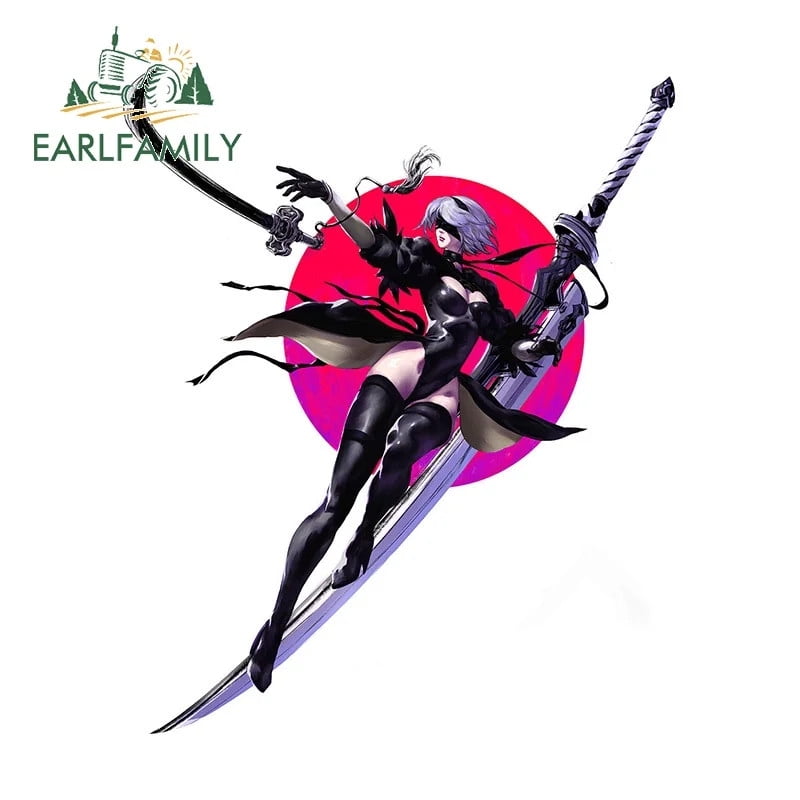EARLFAMILY 5.1" Japanese 2B Car Stickers Anime ATV Caravan Waterproof ...