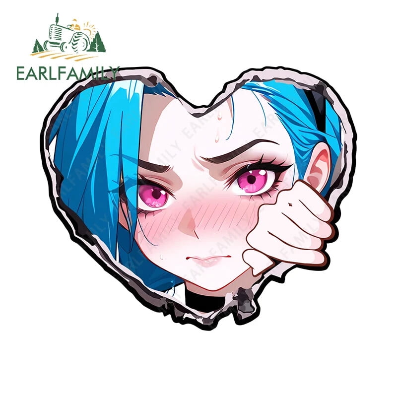 EARLFAMILY 5.1" Jinx Love Shape Tear Car Stickers Waterproof Vinyl DIY ...