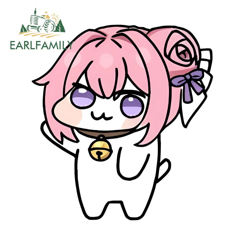 EARLFAMILY 5.1" Nikkle Doro Car Sticker Kawaii Electric-Bicycle JDM ...