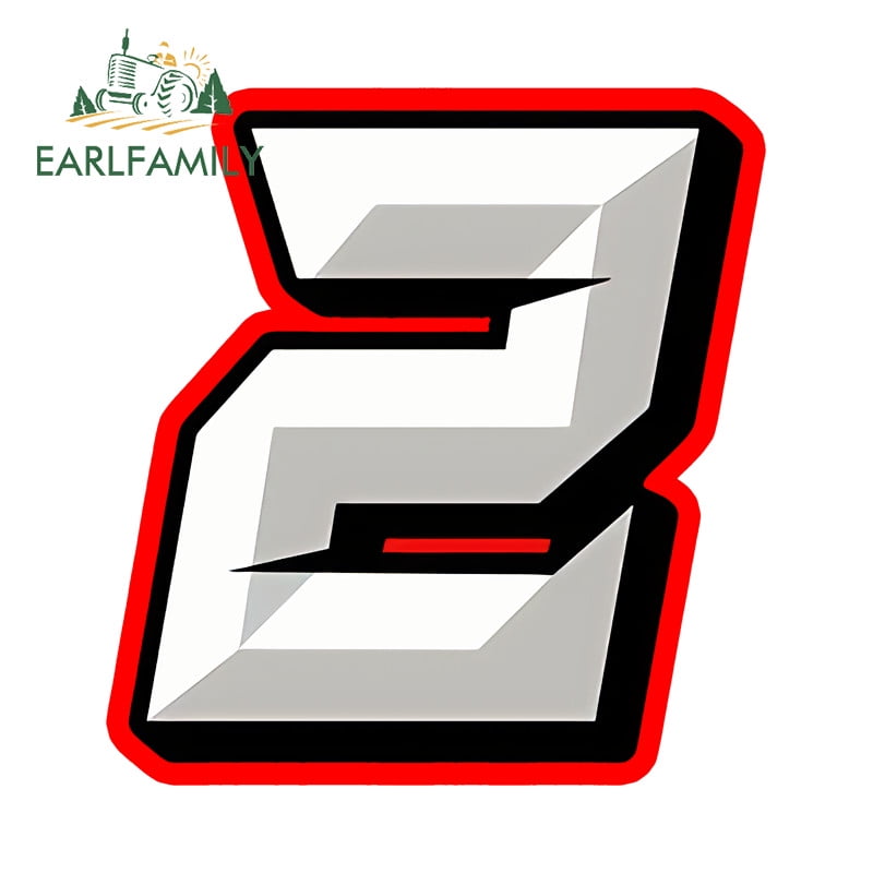 EARLFAMILY 5.1" Racing Number Cartoon Car Sticker Fashionable ...