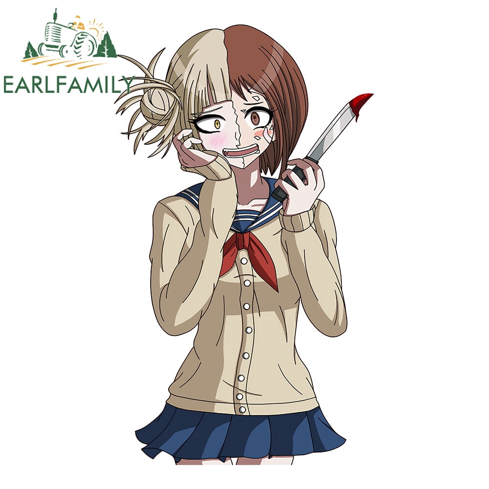 EARLFAMILY 5.1" Toga Himiko Cute Anime Car Stickers Auto Body Vinyl ...
