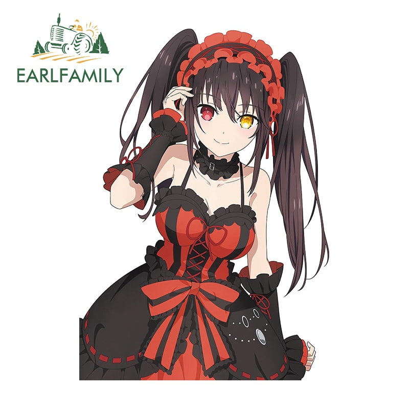 EARLFAMILY 5.1" Tokisaki Kurumi Car Stickers Lovely Girl Windshield ...