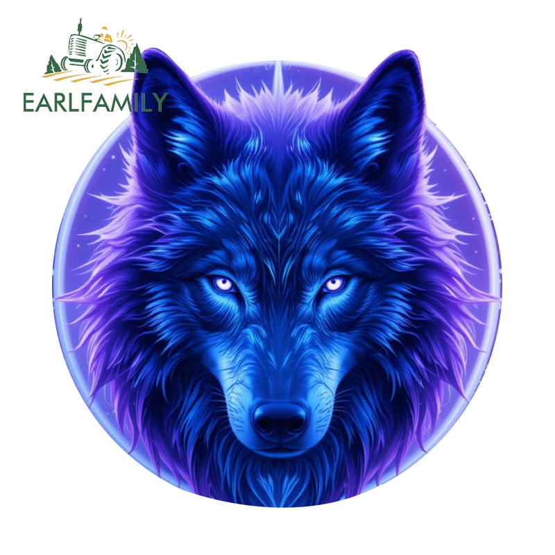 EARLFAMILY 5.1" Wolf Car Stickers Interesting Motorcycle Windshield ...
