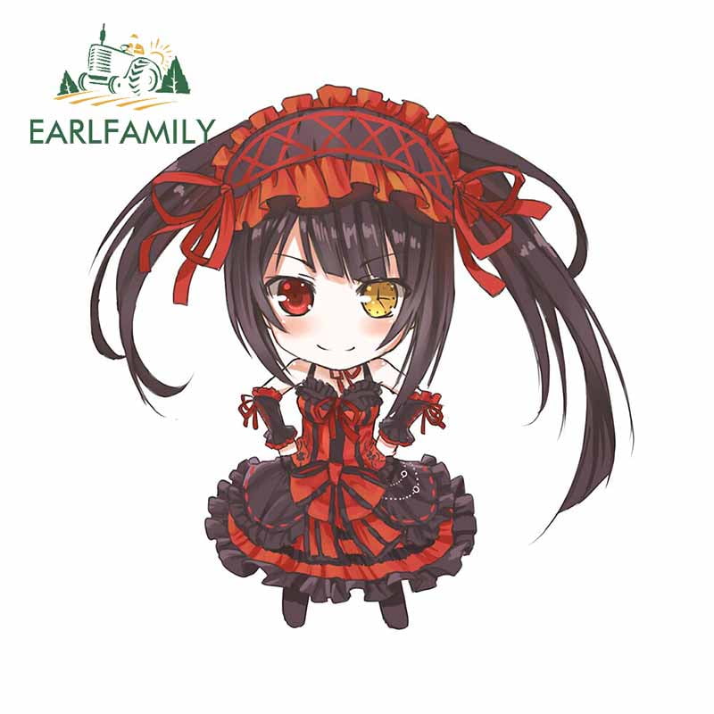 EARLFAMILY 5.1" for Kurumi Anime Decal Scratch-Proof Motorcycle Car ...