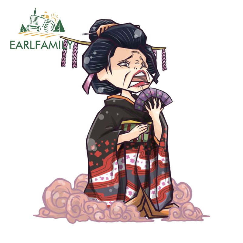 EARLFAMILY 5.1 in Anime Car Stickers Vinyl Waterproof Decals Occlusion ...