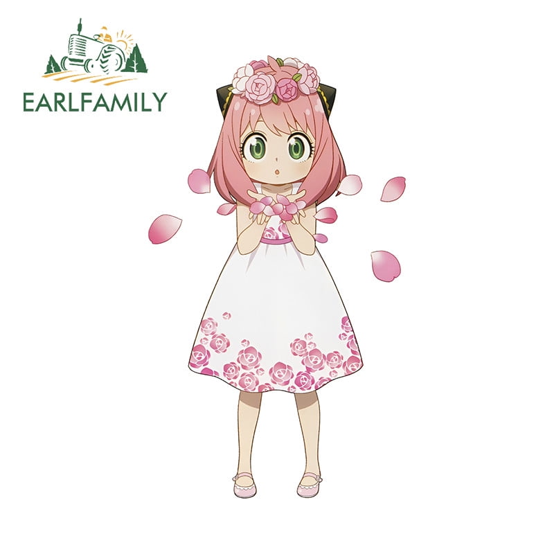 EARLFAMILY 5.1 in Beautiful Aniya with Wreath Car Sticker Kawaii ...