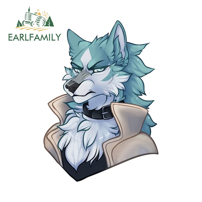 EARLFAMILY 5.1 in Furry Car Stickers Creative Motorcycle Windshield ...