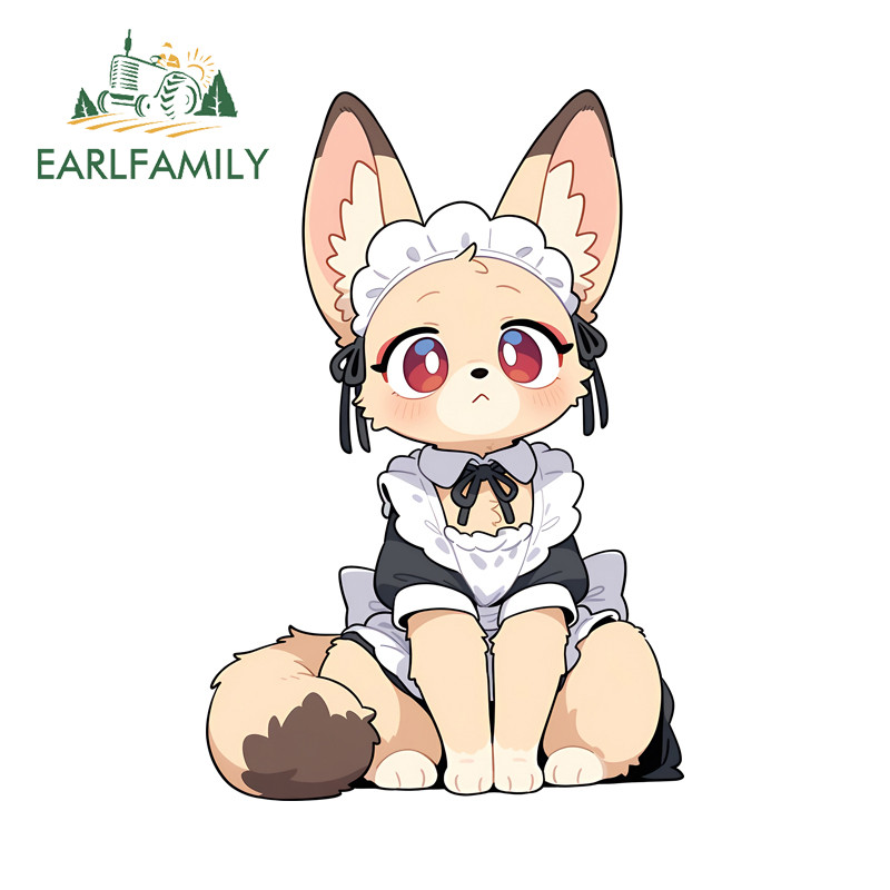 EARLFAMILY 5.1 in Furry Car Stickers Kawaii Motorcycle Electric-Bicycle ...