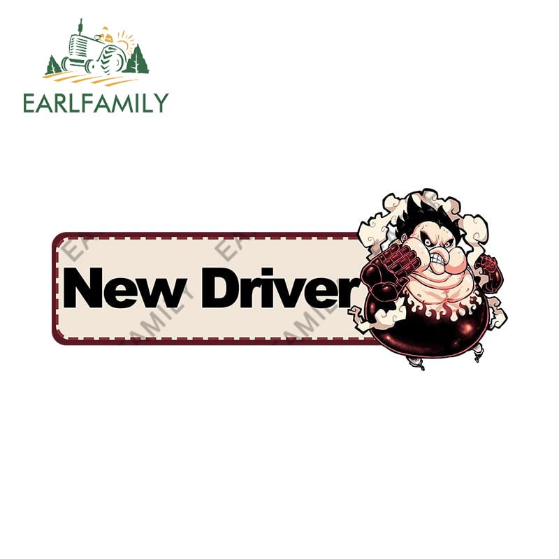 EARLFAMILY 5.1 in One Piece Luffy Snake Man Car Sticker New Driver ...