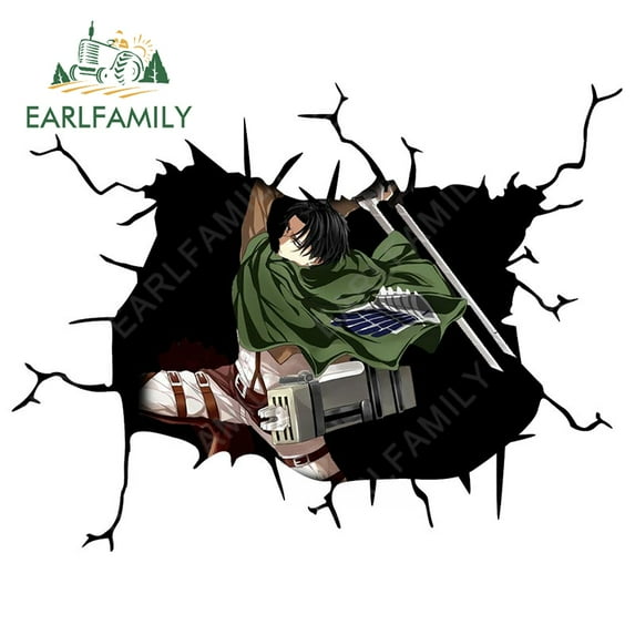 EARLFAMILY 5.1 in for Anime Levi Ackerman Vinyl Car Stickers Anime ...